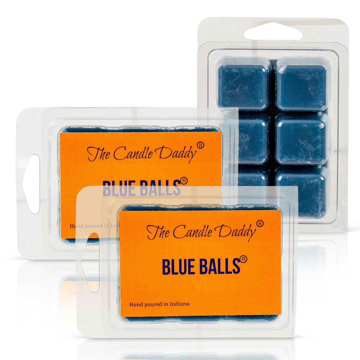 Blue Balls- Fresh Blueberry Scented Wax Melt - 1 Pack - 2 Ounces - 6 C ...