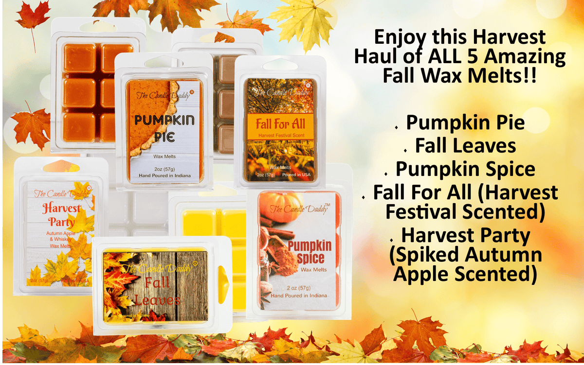 Harvest Haul 5 Pack - 5 Amazing Autumn Fall Wax Melts - 30 Total Cubes ...